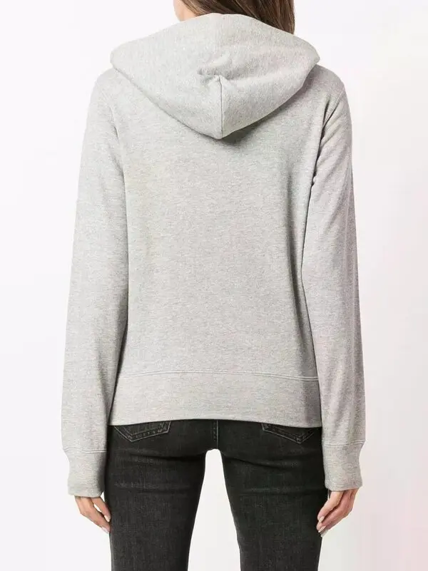 Play Comme Des Garcon Hoodie With Logo Patch - Grey