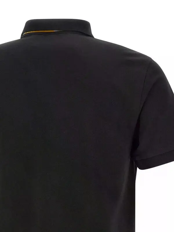 SUN 68 Logo-embroidered Polo Shirt - Black