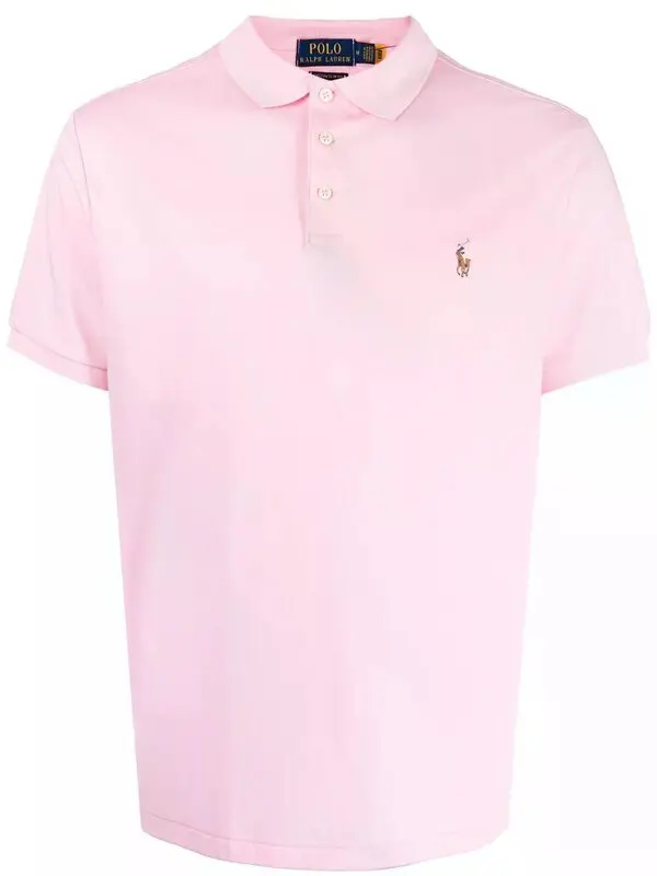 Polo Ralph Lauren Embroidered-logo Polo Shirt - Pink