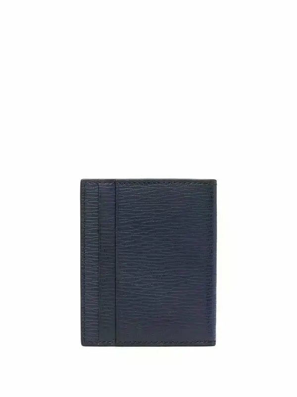 FERRAGAMO Gancini Leather Cardholder - Blue