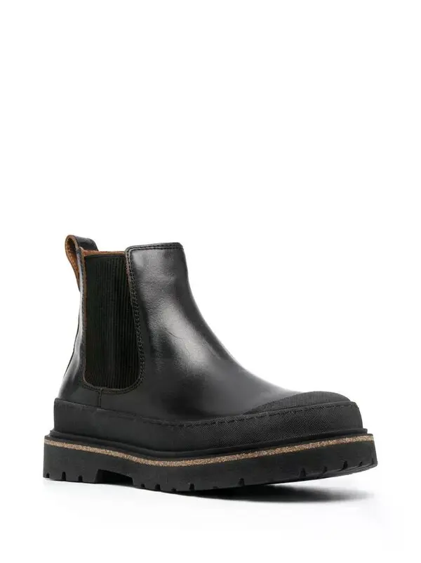 BIRKENSTOCK Prescott Leather Chelsea Boots - Black