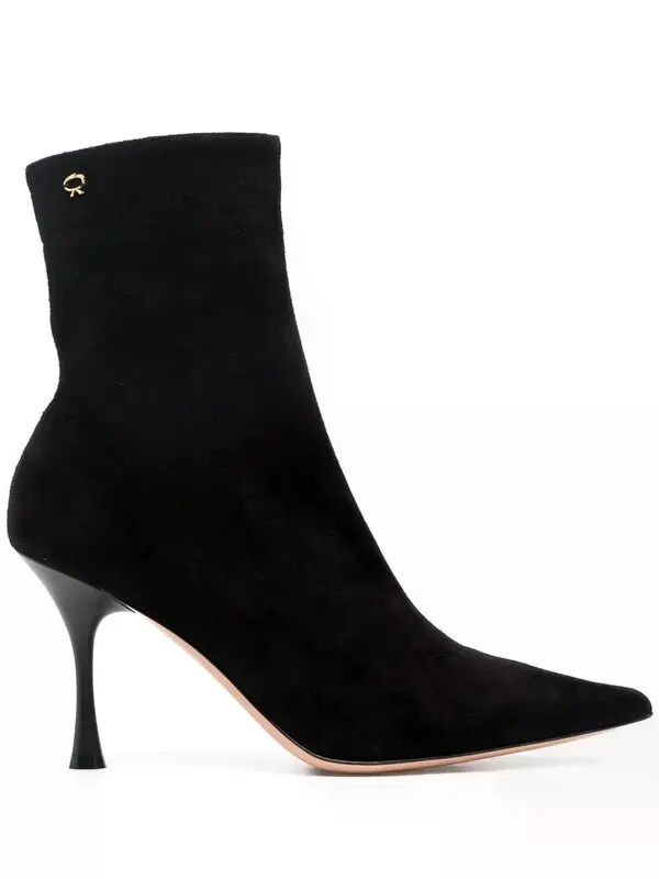 GIANVITO ROSSI Suede Zip Ankle Boots