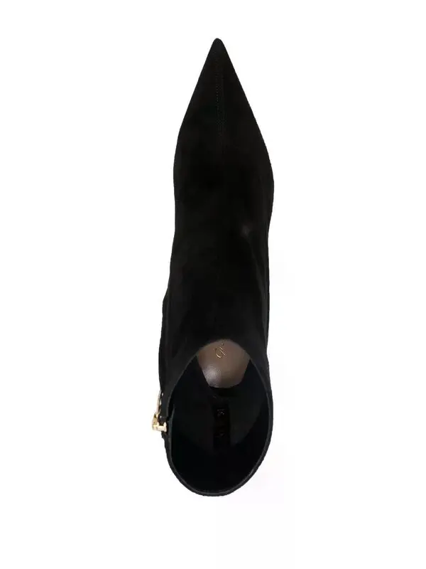 GIANVITO ROSSI Suede Zip Ankle Boots