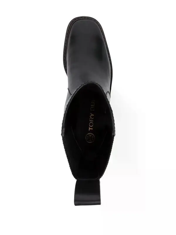 Tory Burch Square-toe Leather Chelsea Boots