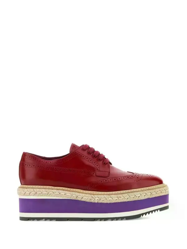 Prada 60mm Platform Brogue Shoes