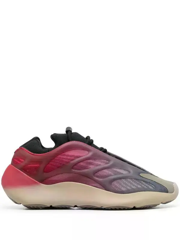 ADIDAS X YEEZY Yeezy 700 V3 Fade Carbon Sneakers - Red