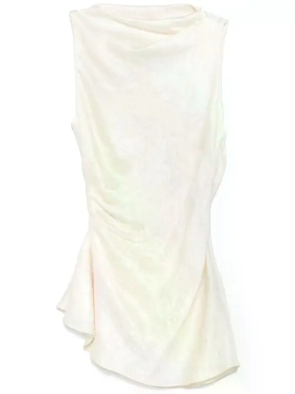 Alexander McQueen Asymmetric Satin Top