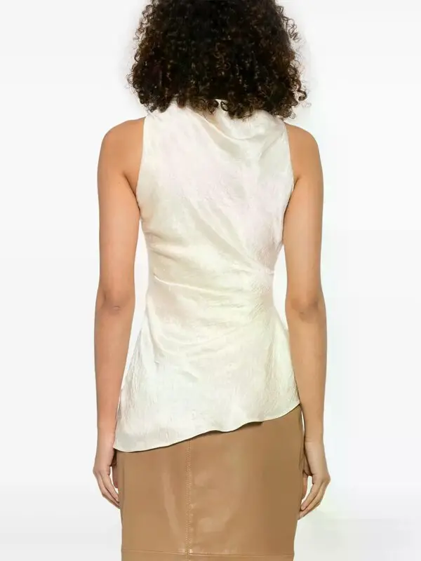 Alexander McQueen Asymmetric Satin Top
