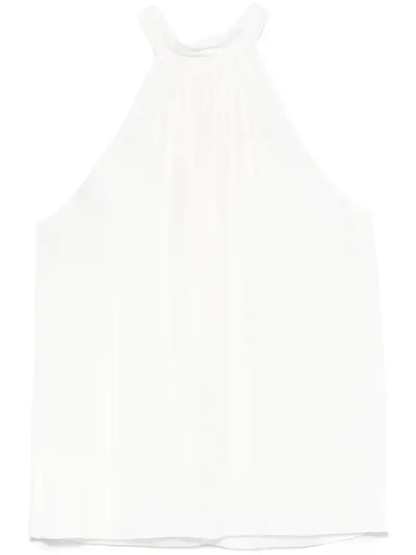 Patrizia Pepe Halterneck Top - White