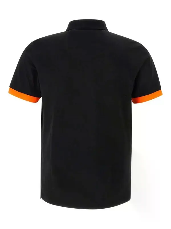 SUN 68 Jersey Polo Shirt - Black