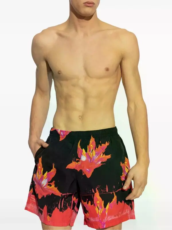 Alexander McQueen Graphic-print Shorts