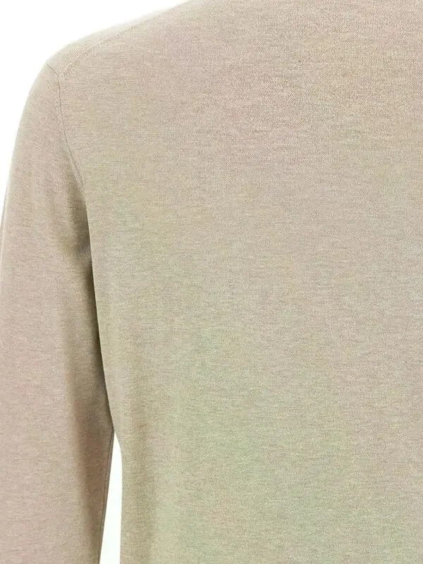 FILIPPO DE LAURENTIIS Crew Neck Long Sleeve Sweater - Neutrals