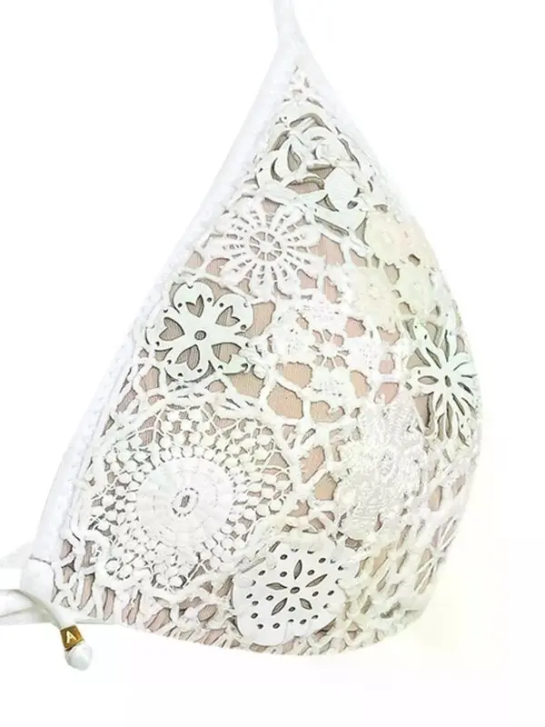 AMIR SLAMA Floral Embroidered Bikini