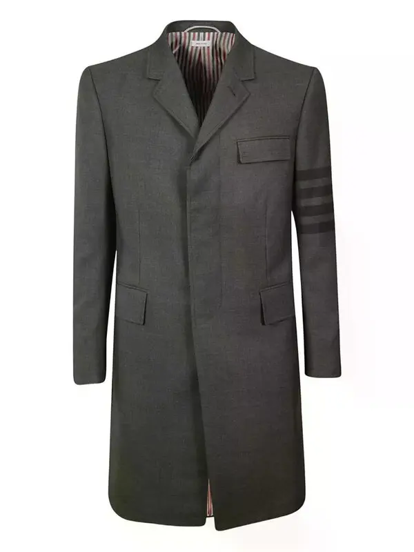 Thom Browne 4-bar Mid-length Coat