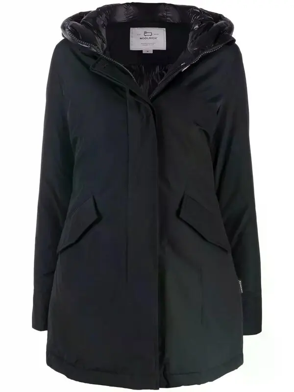 Woolrich Hooded Padded Coat - Blue