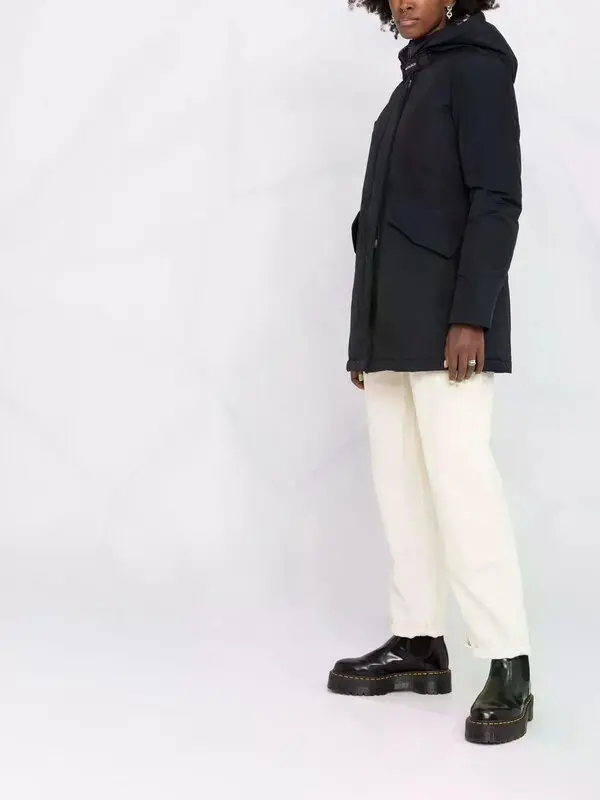 Woolrich Hooded Padded Coat - Blue
