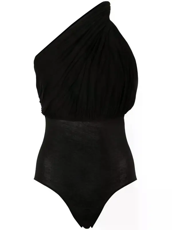 Rick Owens One-shoulder Draped Bodysuit
