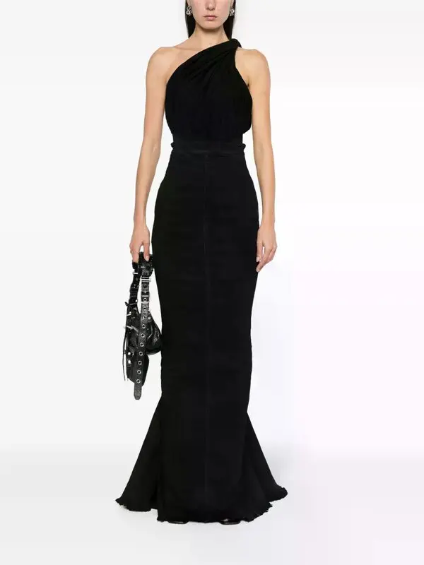 Rick Owens One-shoulder Draped Bodysuit