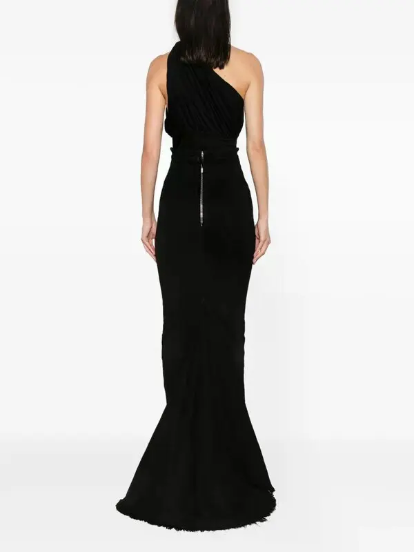 Rick Owens One-shoulder Draped Bodysuit