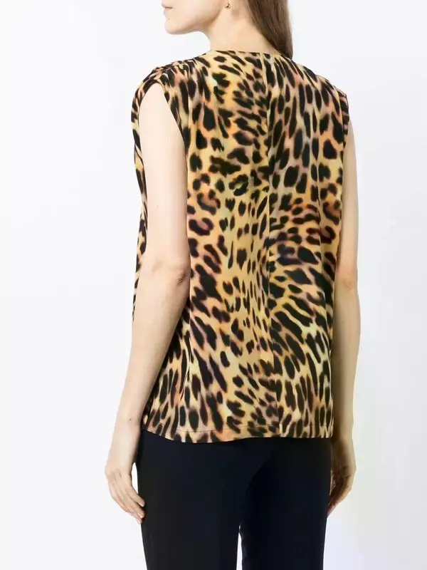 Stella McCartney Leopard-print Silk Blouse