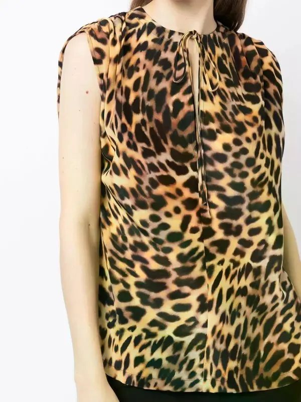 Stella McCartney Leopard-print Silk Blouse