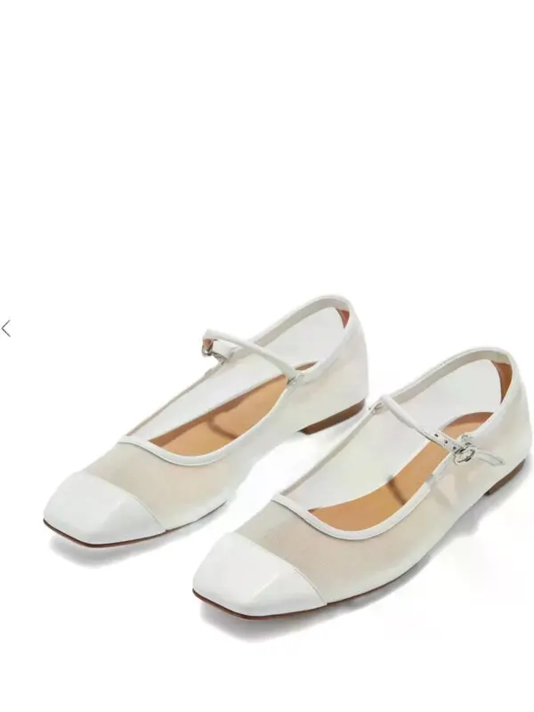 AeydĒ Uma Mesh Ballerina Flats - White
