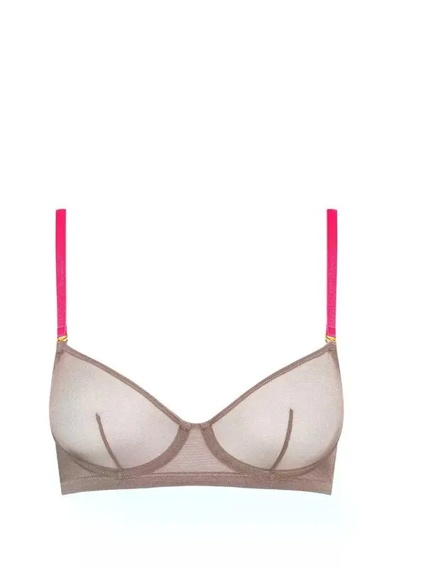 MAISON CLOSE Corps À Corps Wire Bra - Brown