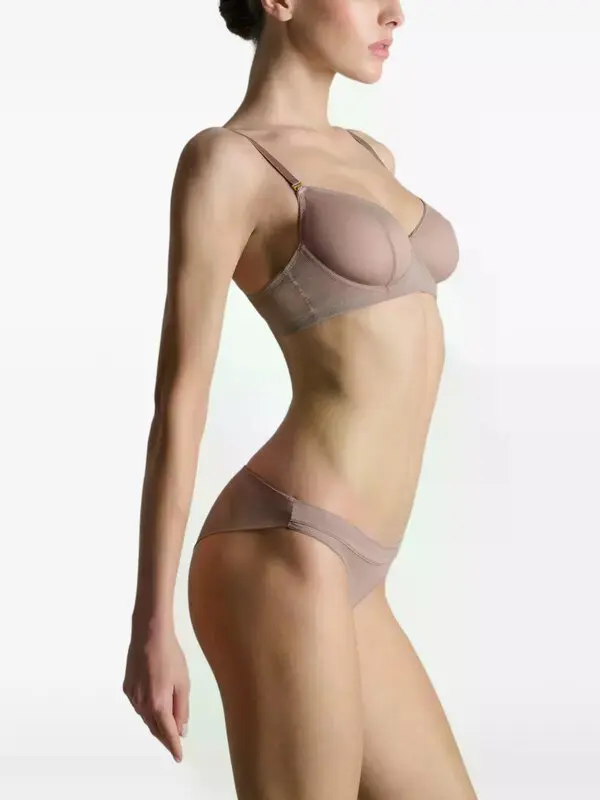 MAISON CLOSE Corps À Corps Wire Bra - Brown