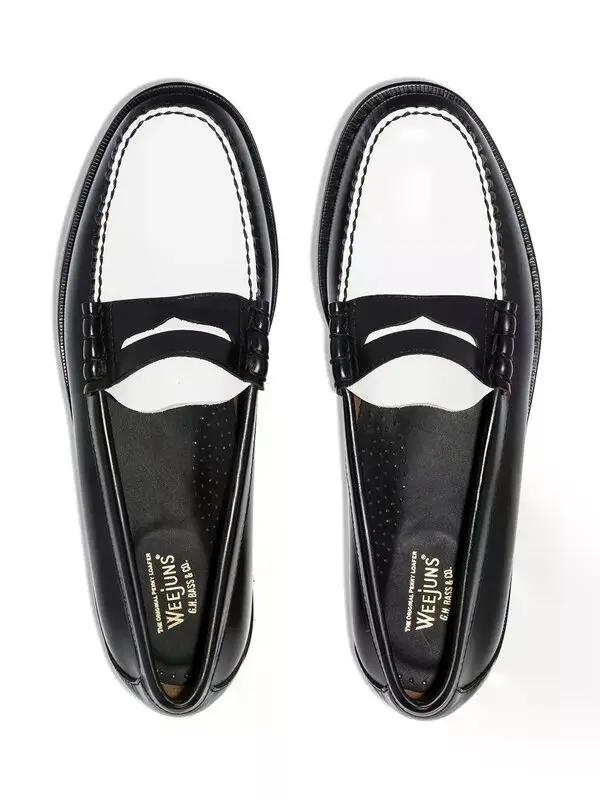G.H.BASS Weejuns Larson Penny Strap Loafers - Black