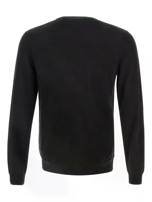 SUN 68 Crew-neck Long-sleeve Jumper - Black