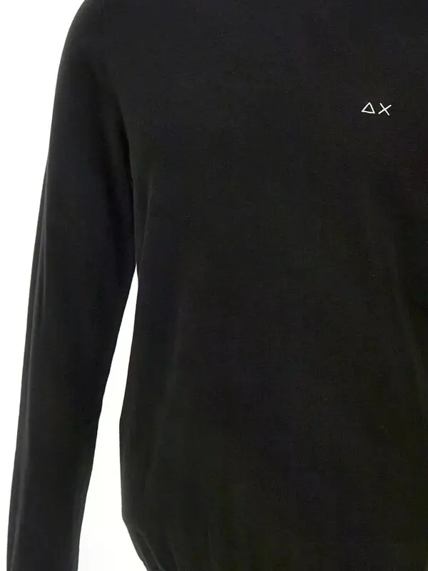 SUN 68 Crew-neck Long-sleeve Jumper - Black