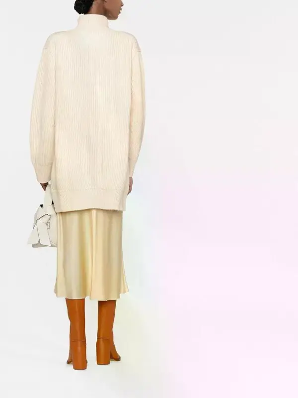 JIL SANDER Ribbed-knit Roll Neck Jumper
