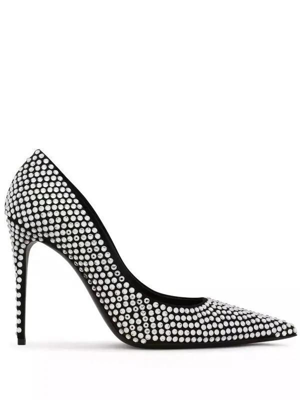 Dolce & Gabbana 105mm Rhinestone-embellished Satin Pumps