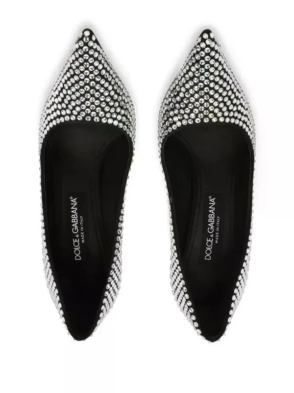 Dolce & Gabbana 105mm Rhinestone-embellished Satin Pumps