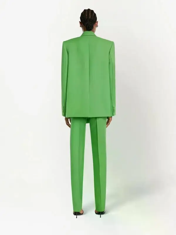 Alexander McQueen Double-breasted Drop Hem Blazer