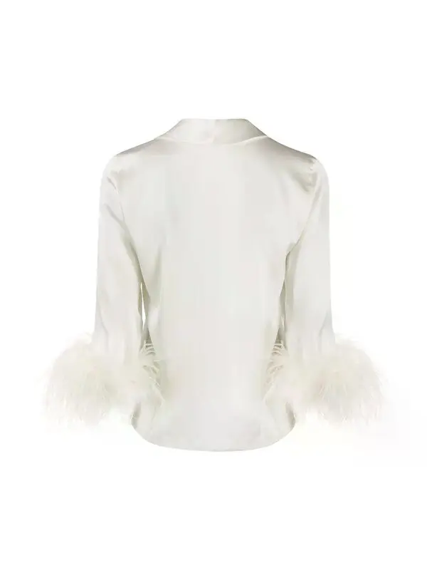 GILDA & PEARL Esme Stretch-satin Pyjama Shirt