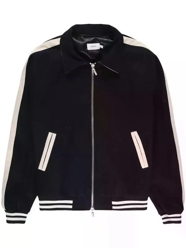 Rhude Motif-print Bomber Jacket - Black