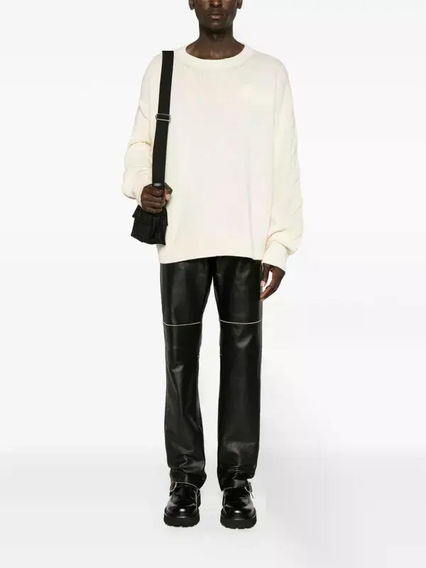 Off-White Diagonal Stripe Jumper - Neutrals