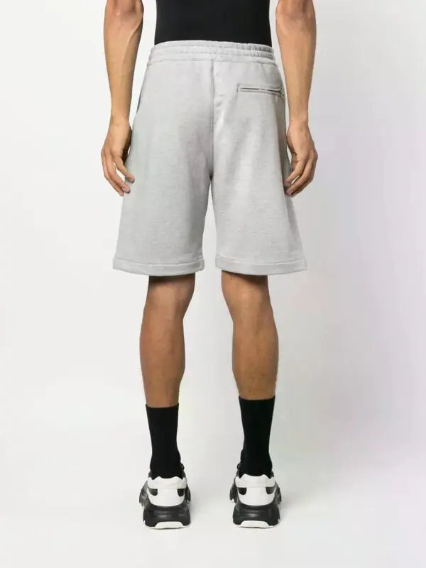 Alexander McQueen Graffiti-print Track Shorts - Grey