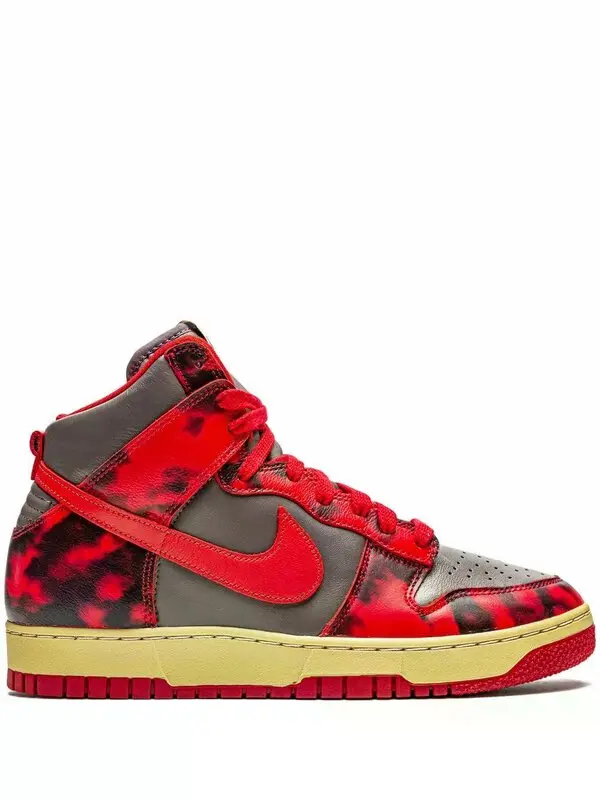 Nike Dunk High 1985 Sp Acid Wash Sneakers - Red