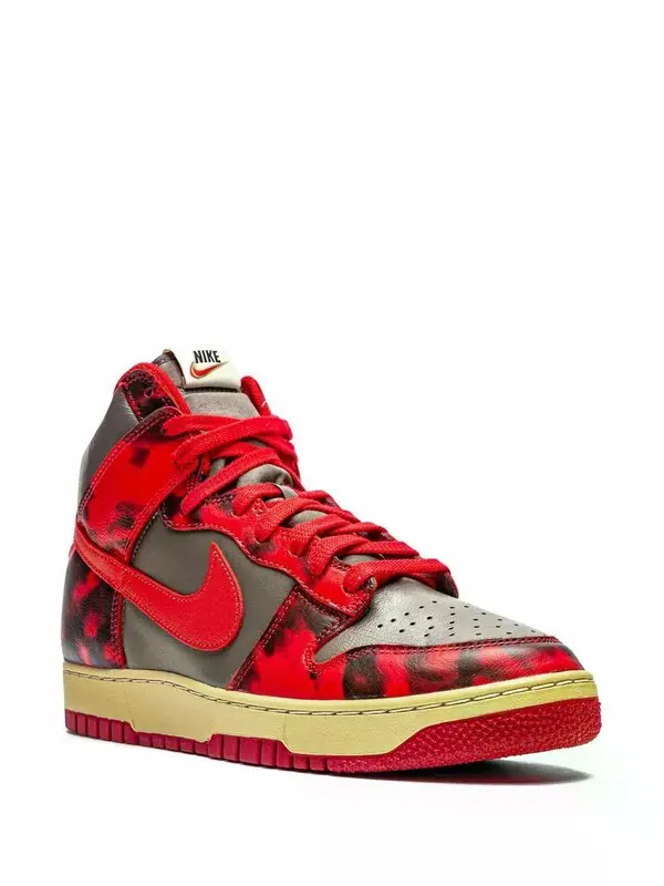 Nike Dunk High 1985 Sp Acid Wash Sneakers - Red