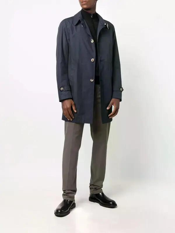 Canali Zipped Funnel-neck Pullover