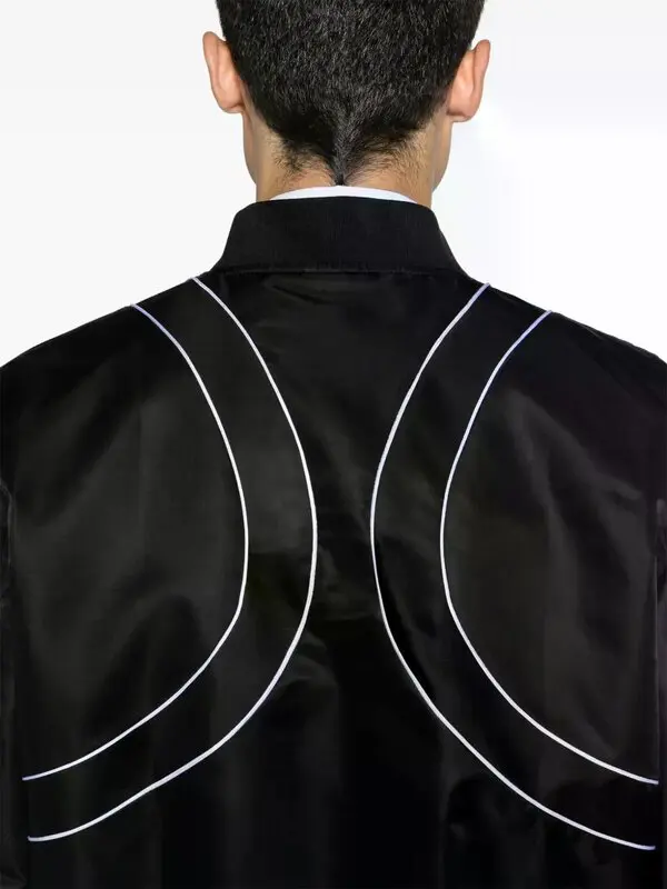 Alexander McQueen Piped-trim Zip-up Bomber Jacket
