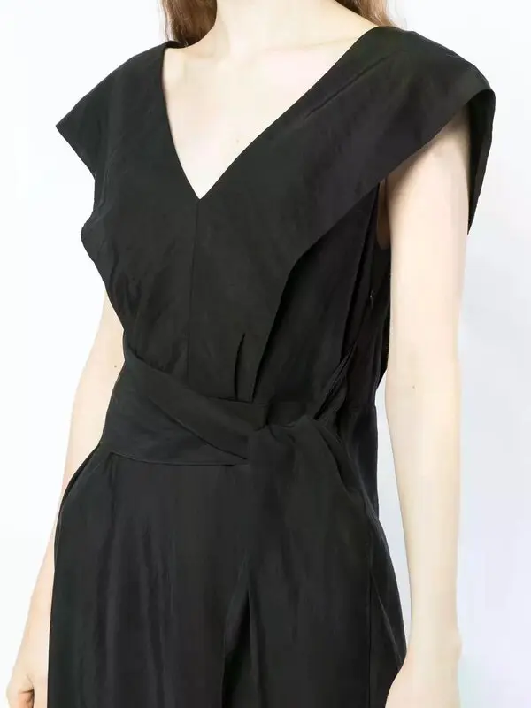 Vince V-neck Sleeveless Midi Dress