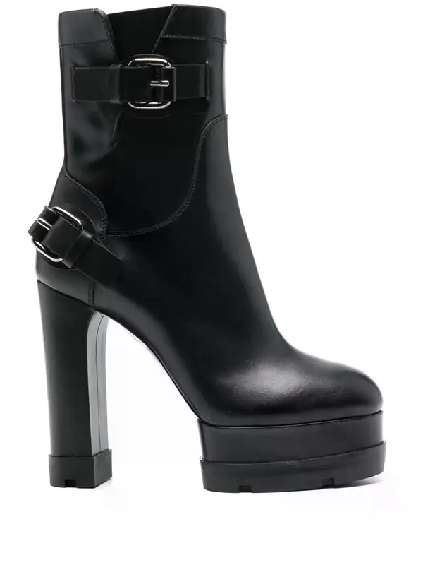 Casadei 130mm Leather Ankle Boots