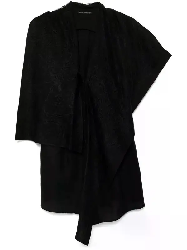 Yohji Yamamoto Button-up Shirt With Adjustable Rear Strap