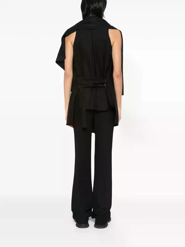 Yohji Yamamoto Button-up Shirt With Adjustable Rear Strap