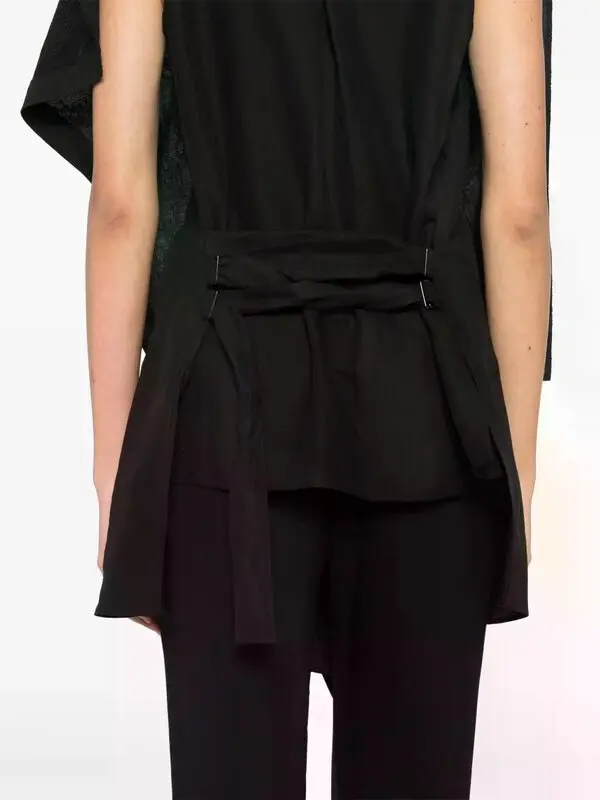 Yohji Yamamoto Button-up Shirt With Adjustable Rear Strap