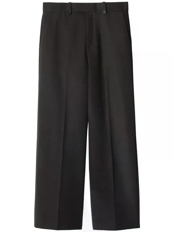 Burberry Tailored Wool Trousers - Brown