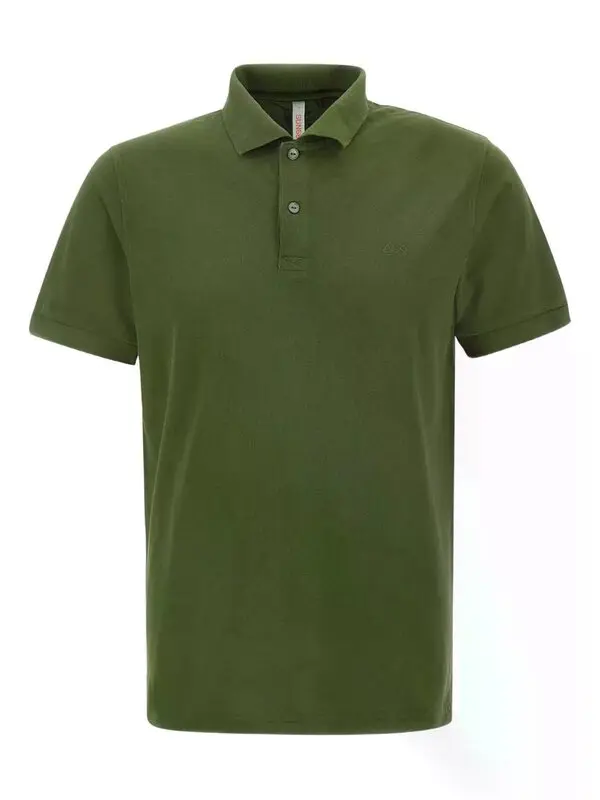 SUN 68 Jersey Polo Shirt - Green